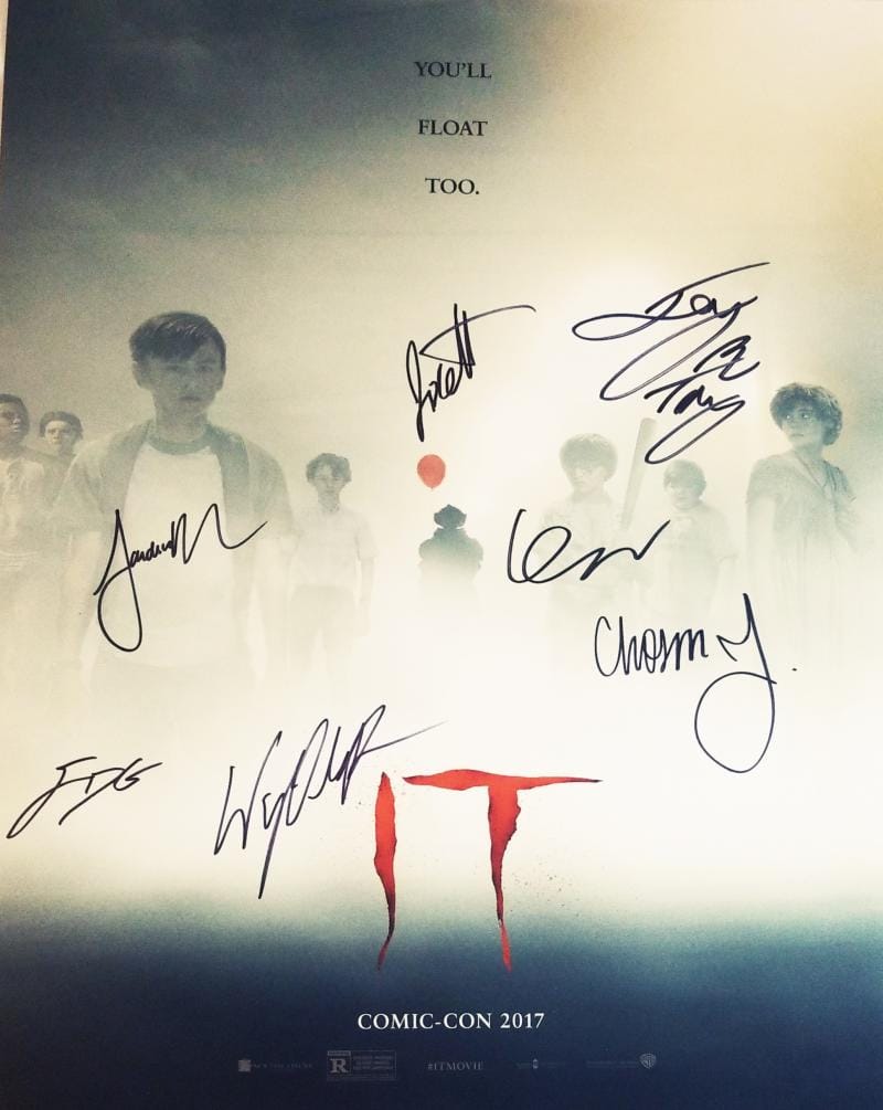 IT 7X CAST signed 16x20 Poster Finn Wolfhard Jack Dylan Grazer JSA COA ...