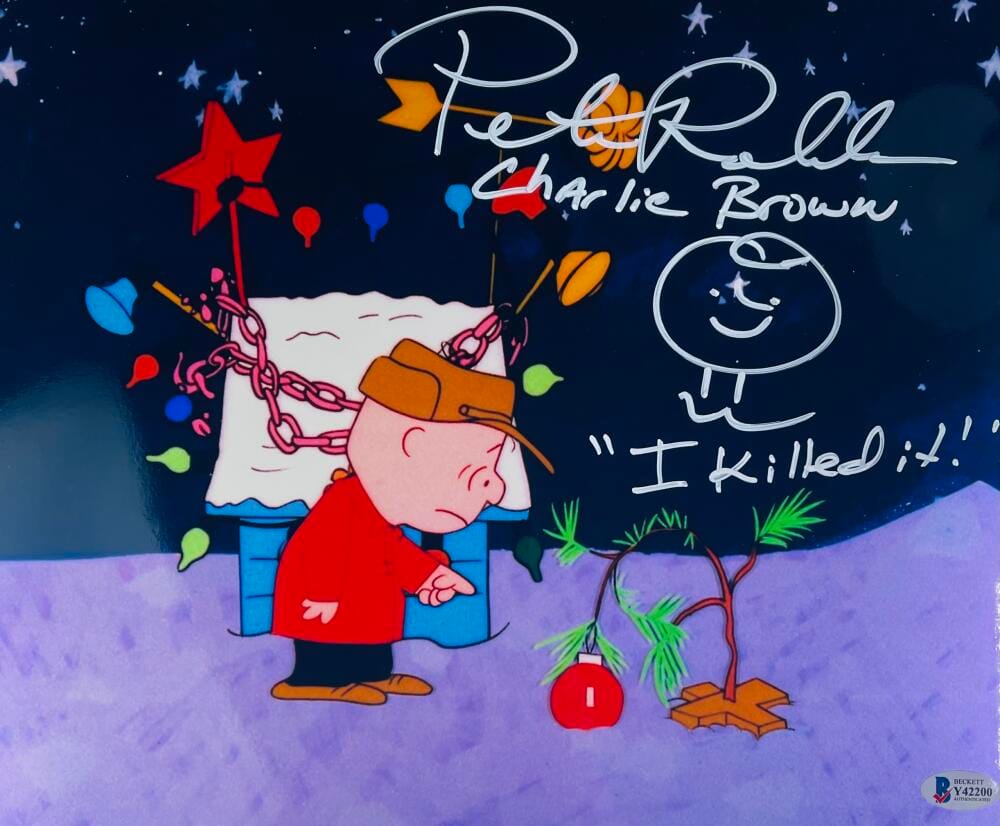PETER ROBBINS SIGNED 11X14 METALLIC PHOTO CHARLIE BROWN CHRISTMAS ...