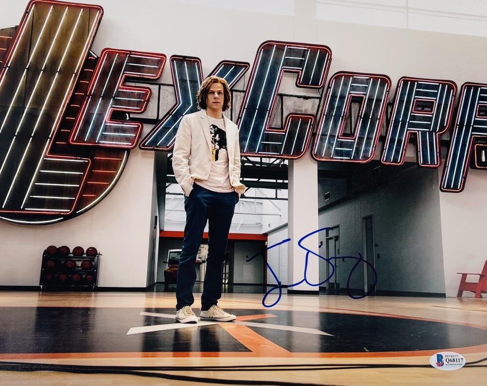 JESSE EISENBERG SIGNED LEX LUTHOR 11X14 PHOTO BATMAN VS SUPERMAN DC JSA ...