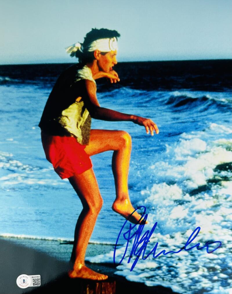 RALPH MACCHIO SIGNED 11X14 METALLIC PHOTO COBRA KAI KARATE KID ...