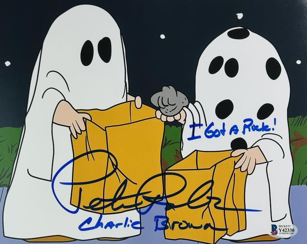 PETER ROBBINS SIGNED 8X10 PHOTO CHARLIE BROWN CHRISTMAS GREAT PUMPKIN ...