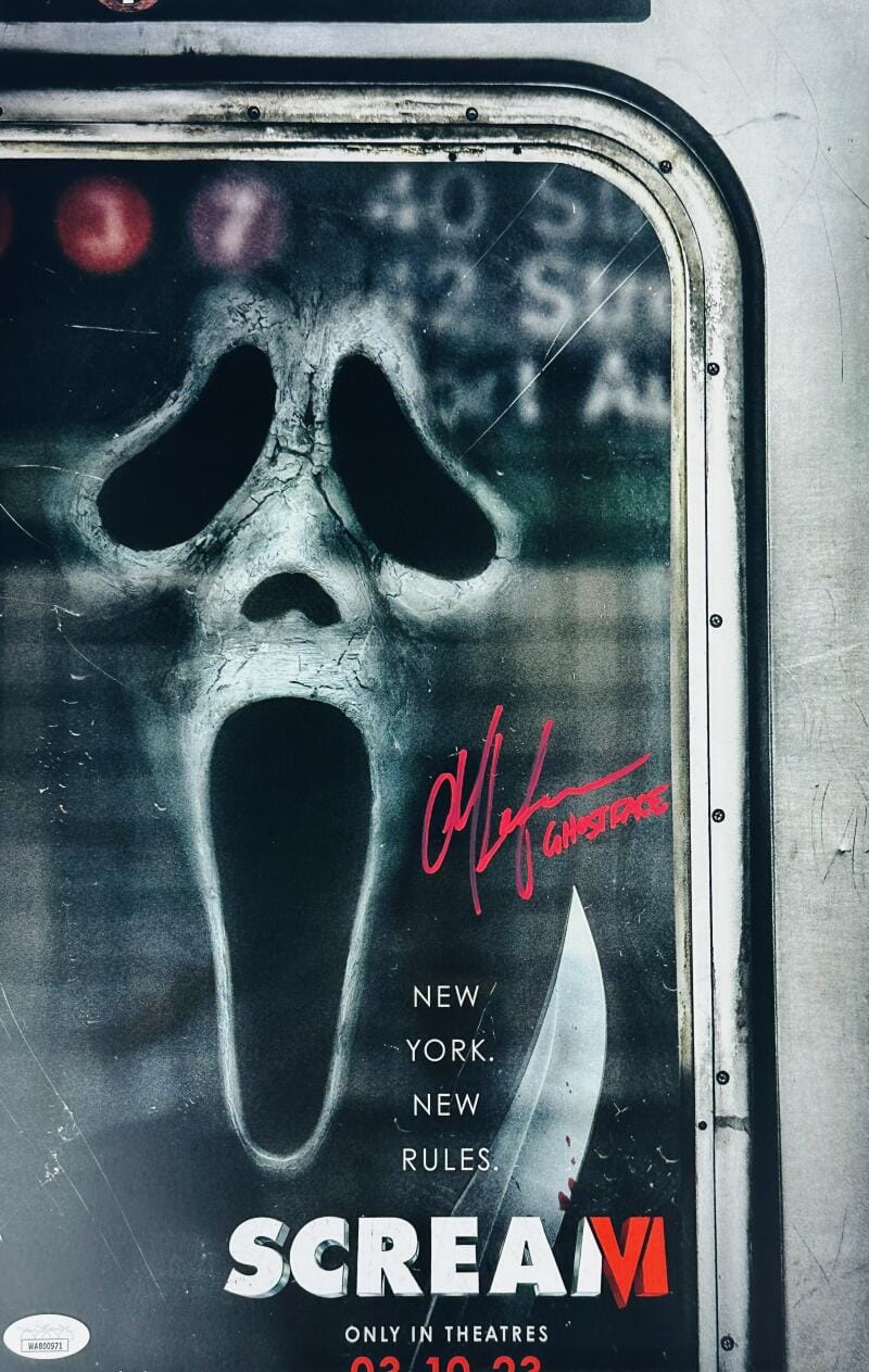 MAX LAFERRIERE SIGNED 11x17 PHOTO SCREAM VI 6 GHOSTFACE HORROR ...