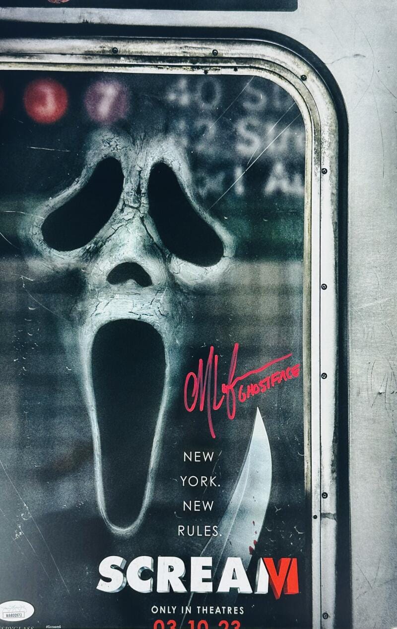 MAX LAFERRIERE SIGNED 11x17 PHOTO SCREAM VI 6 GHOSTFACE HORROR ...