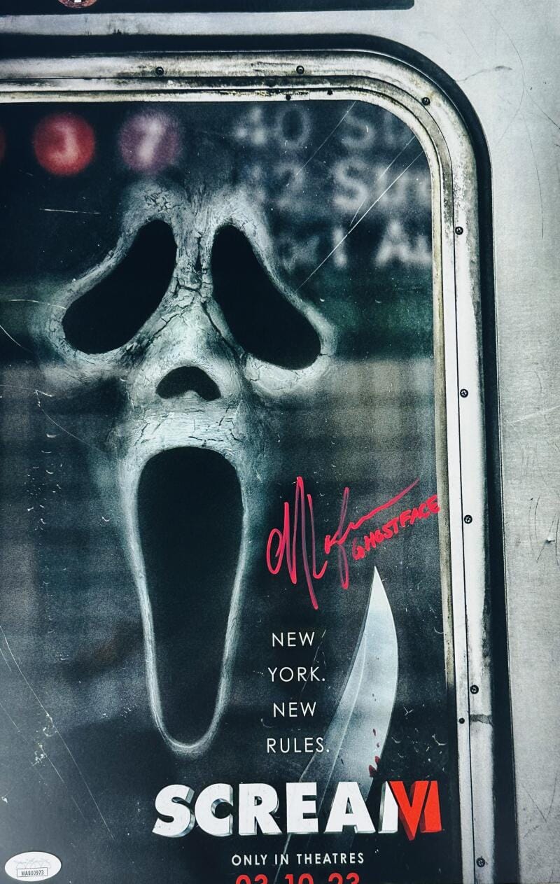 MAX LAFERRIERE SIGNED 11x17 PHOTO SCREAM VI 6 GHOSTFACE HORROR ...