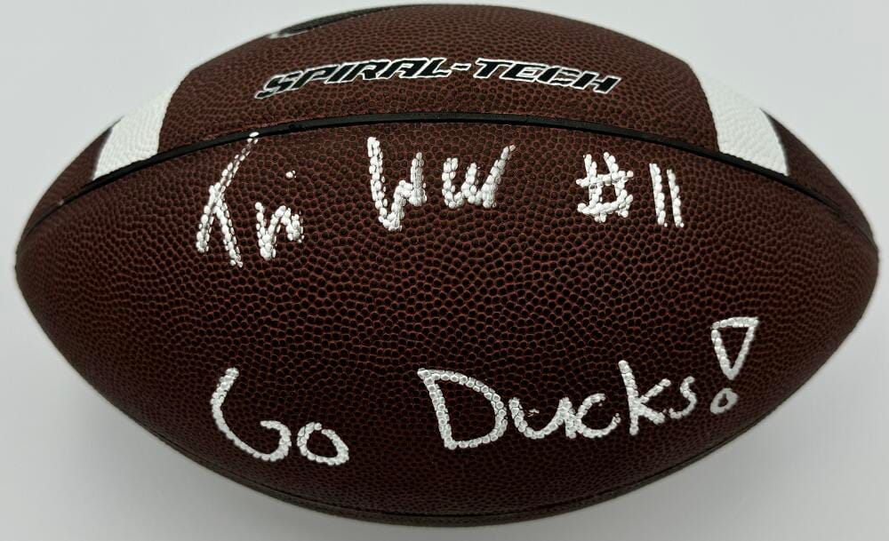 TRAVIS ZION JONSEN WALLER SIGNED NIKE SPIRAL TECH FOOTBALL BUCCANEERS ...