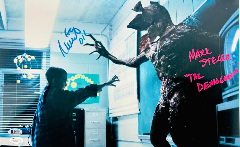 Millie Bobby Brown Mark Steger Signed 11X17 Photo Stranger Things ...