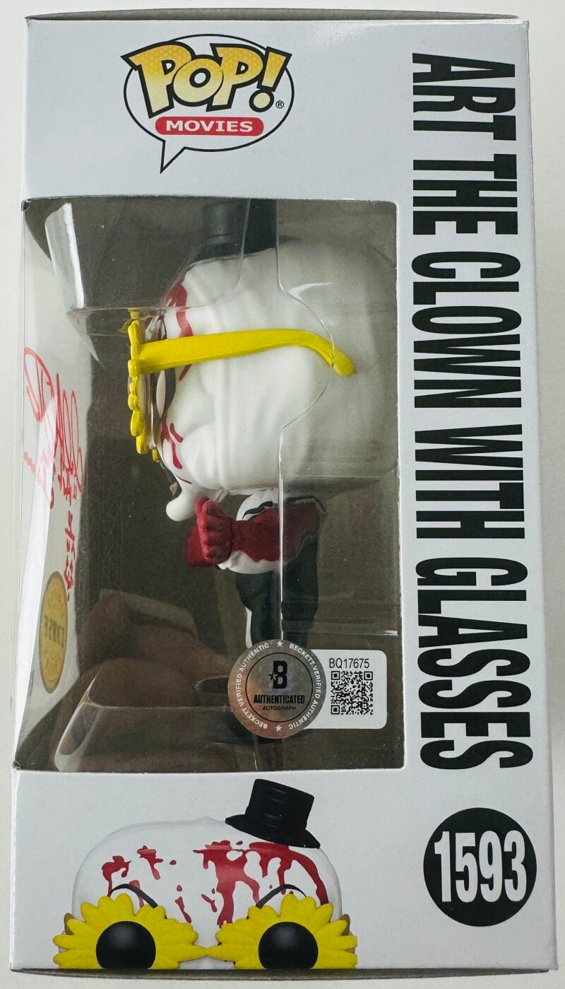 DAVID HOWARD THORNTON SIGNED ART THE CLOWN CHASE FUNKO 1593 TERRIFIER ...