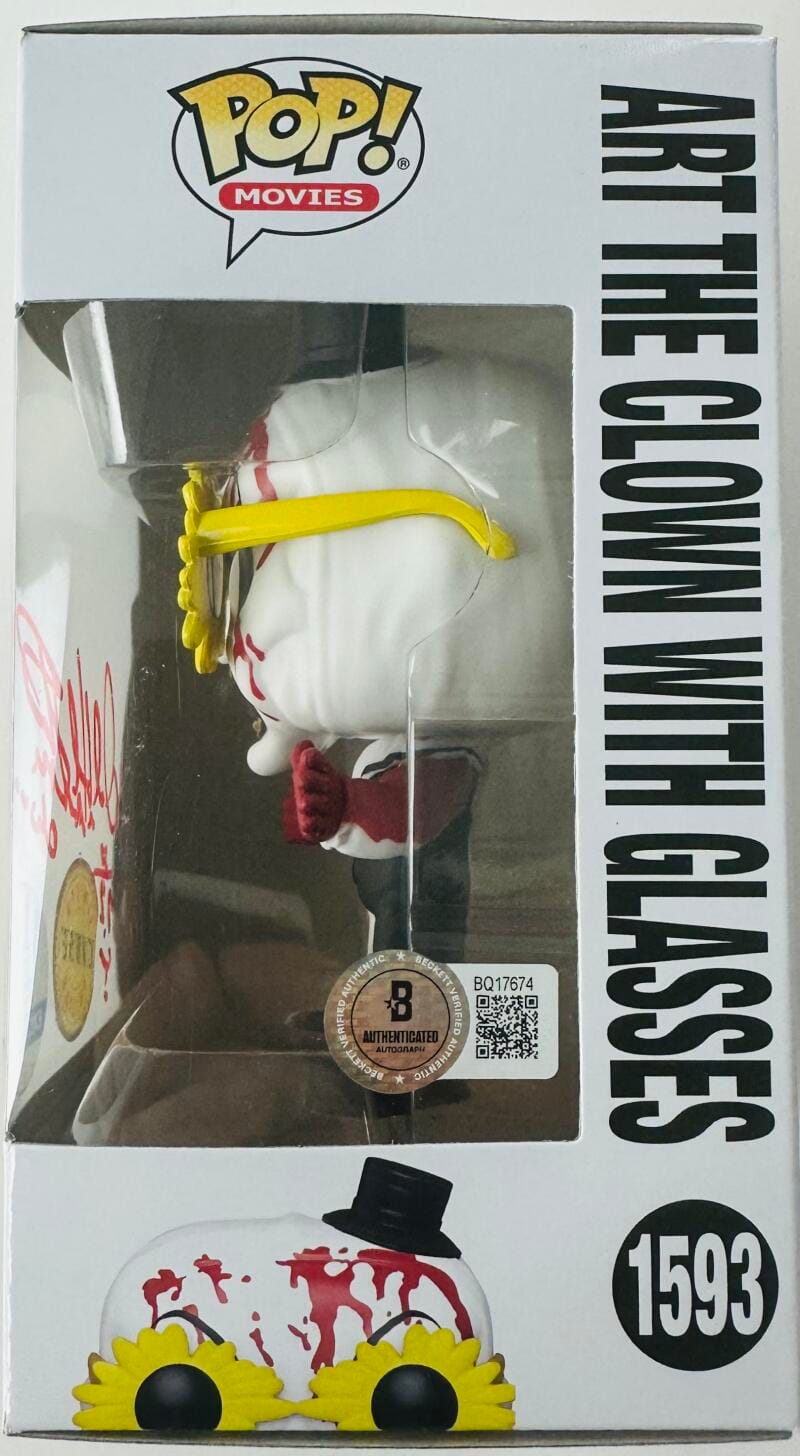 DAVID HOWARD THORNTON SIGNED ART THE CLOWN CHASE FUNKO 1593 TERRIFIER ...