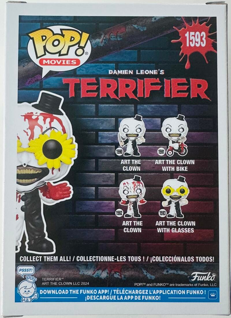 DAVID HOWARD THORNTON SIGNED ART THE CLOWN CHASE FUNKO 1593 TERRIFIER ...