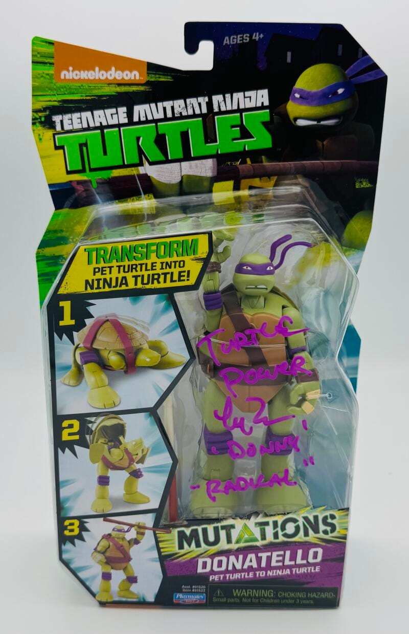 LEIF TILDEN SIGNED DONATELLO TEENAGE MUTANT NINJA TURTLES AUTOGRAPH BAS ...