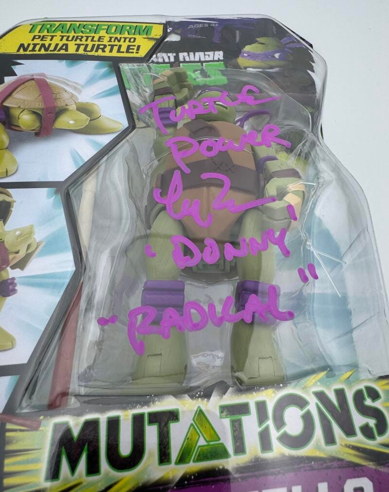 LEIF TILDEN SIGNED DONATELLO TEENAGE MUTANT NINJA TURTLES AUTOGRAPH BAS ...