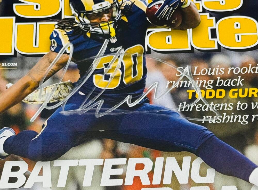Todd Gurley Signed Sports Illustrated Magazine St Louis Rams Bulldogs ...