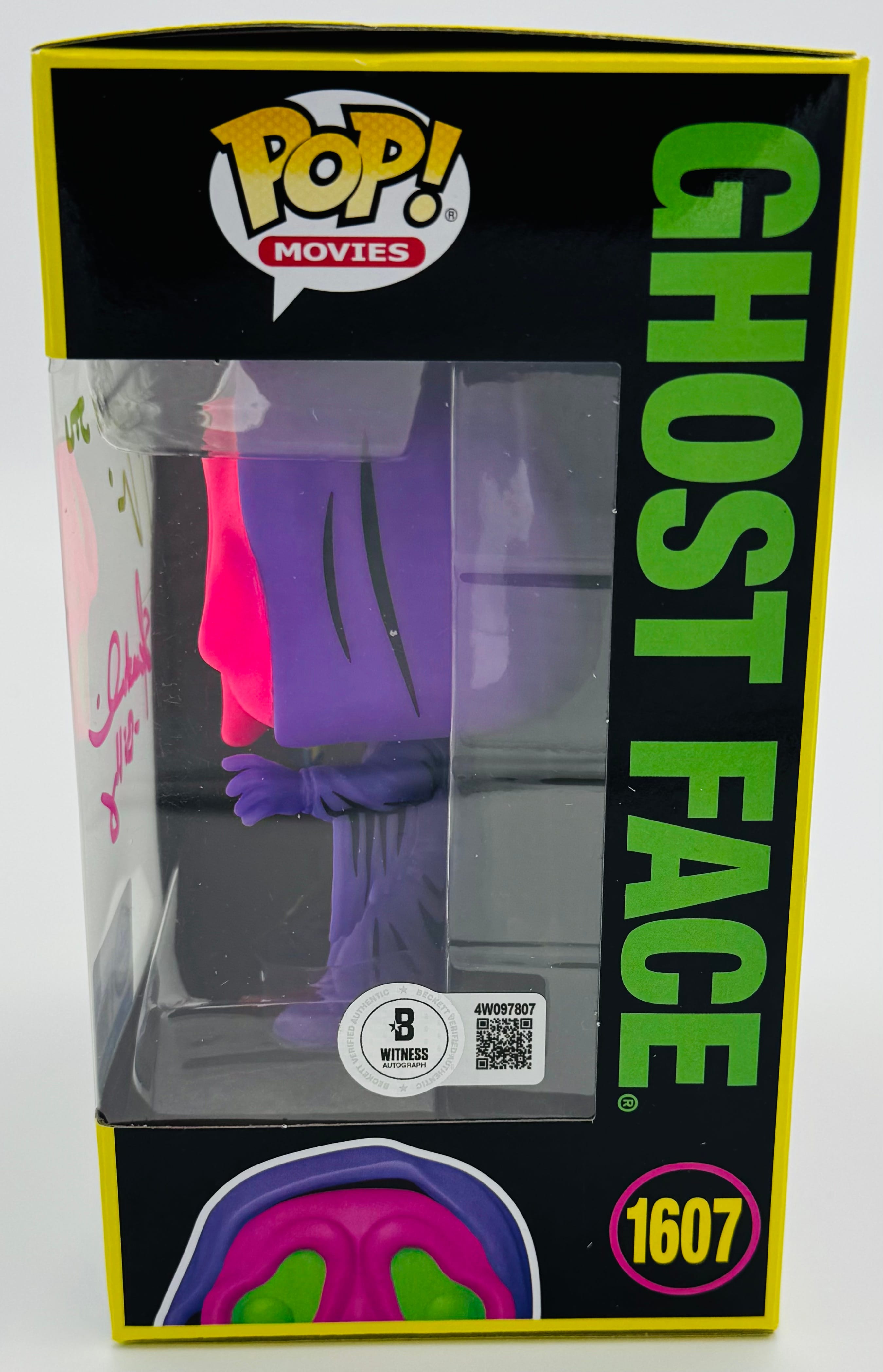 Matthew Lillard Skeet Ulrich signed Ghostface Blacklight Funko 1607 ...