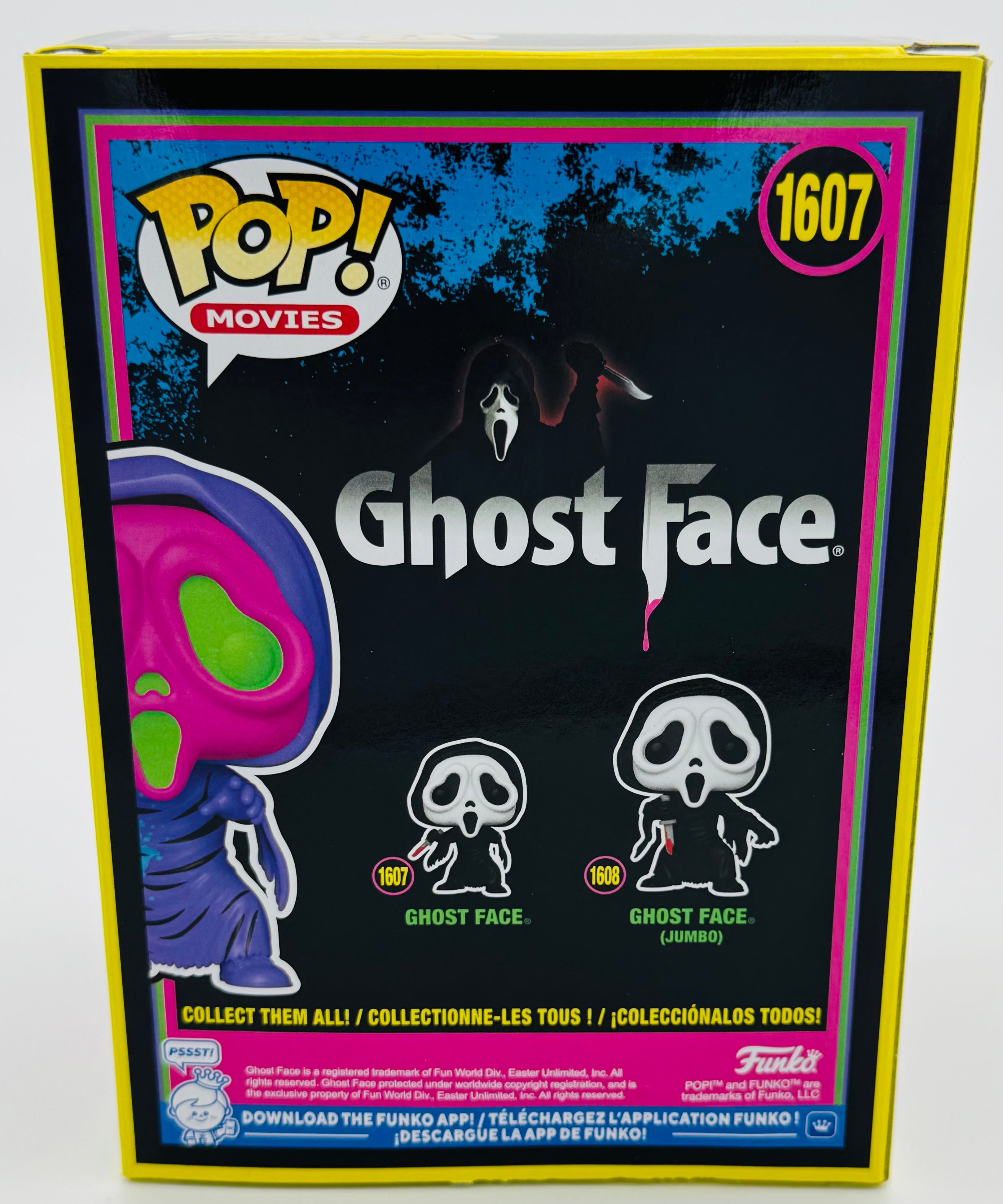 Matthew Lillard Skeet Ulrich signed Ghostface Blacklight Funko 1607 ...