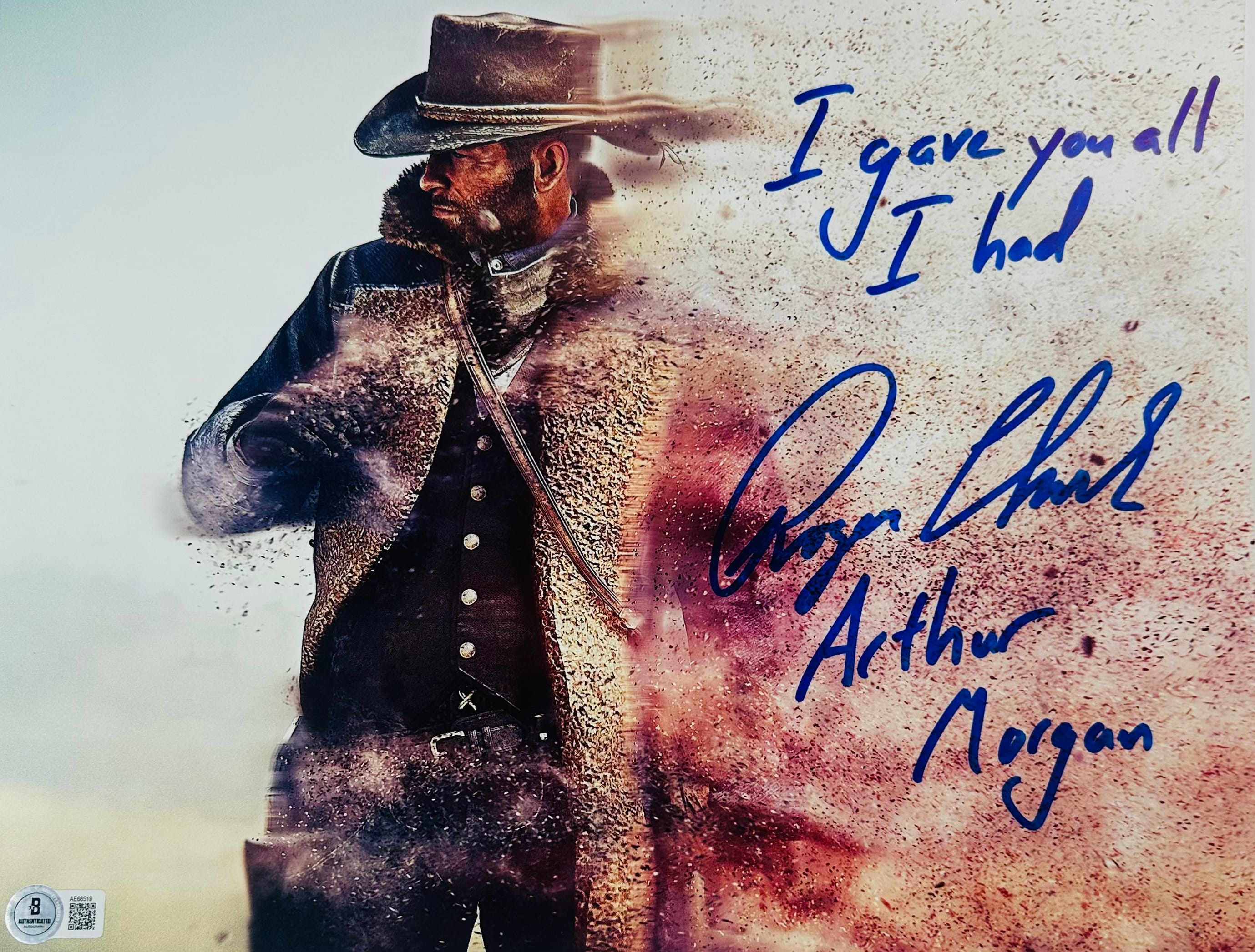 Roger Clark signed 11x14 photo Red Dead Redemption Arthur Morgan ...