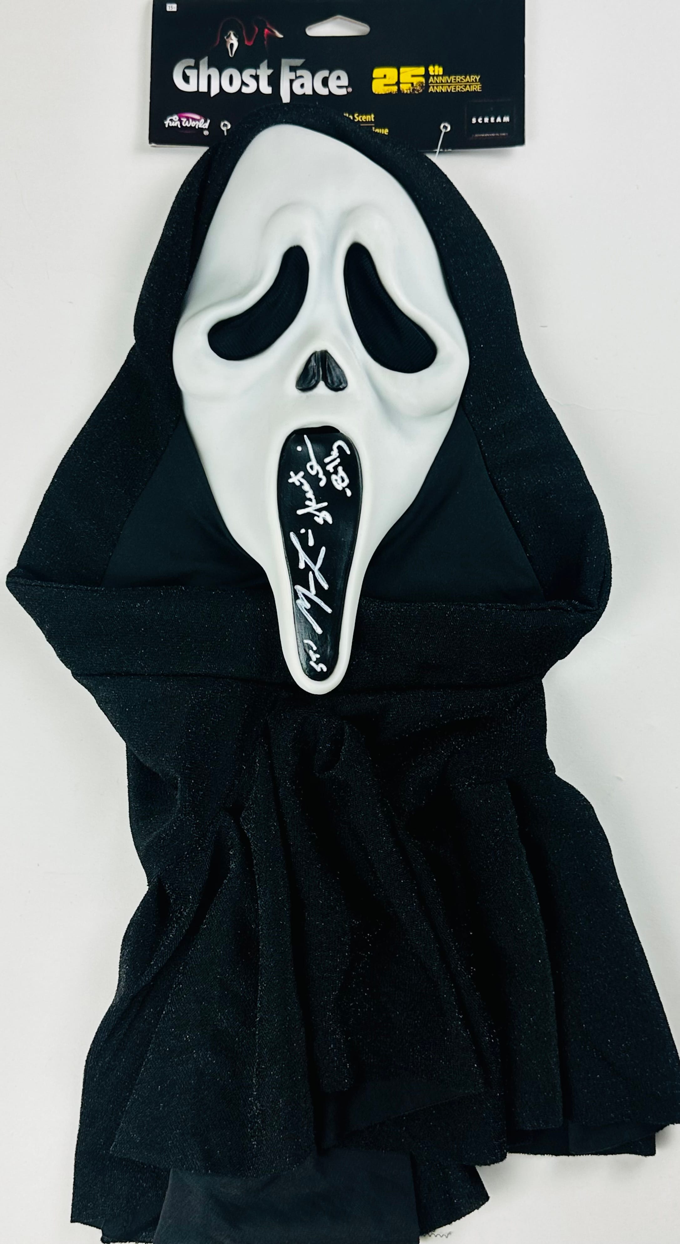 Matthew Lillard Skeet Ulrich signed Ghostface 25th anniversary mask ...