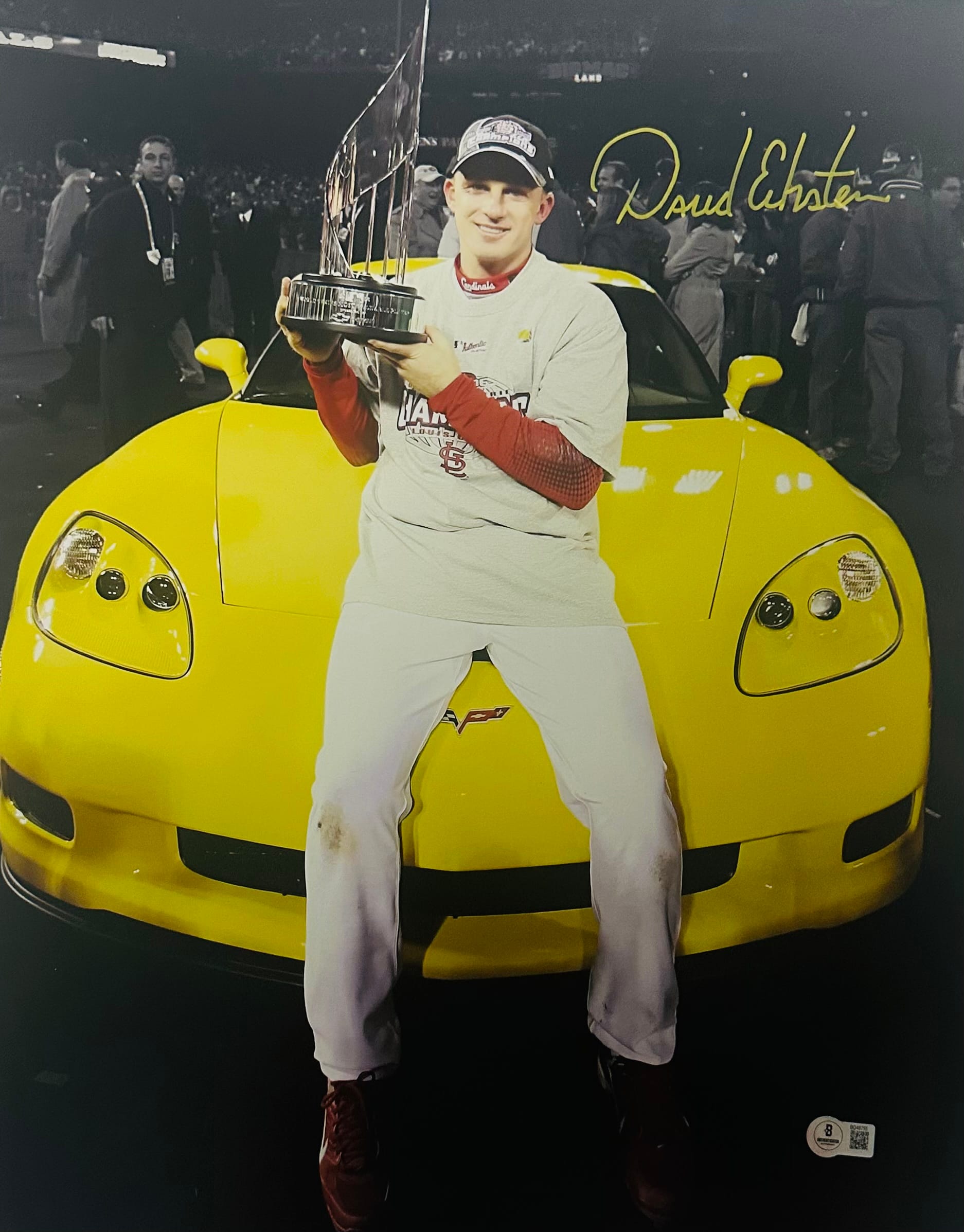 David Eckstein Signed St. Louis Cardinals 16x20 photo autograph 2006 ...